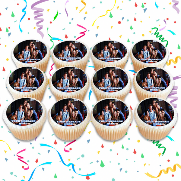 Friends Edible Cupcake Toppers (12 Images) Cake Image Icing Sugar Shee ...
