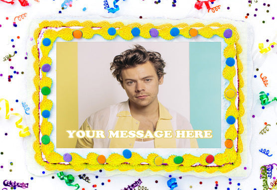 Harry Styles Edible Image Cake Topper Personalized Birthday Sheet Deco ...
