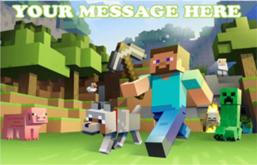 Minecraft Edible Cake Toppers Images - PartyCreationz