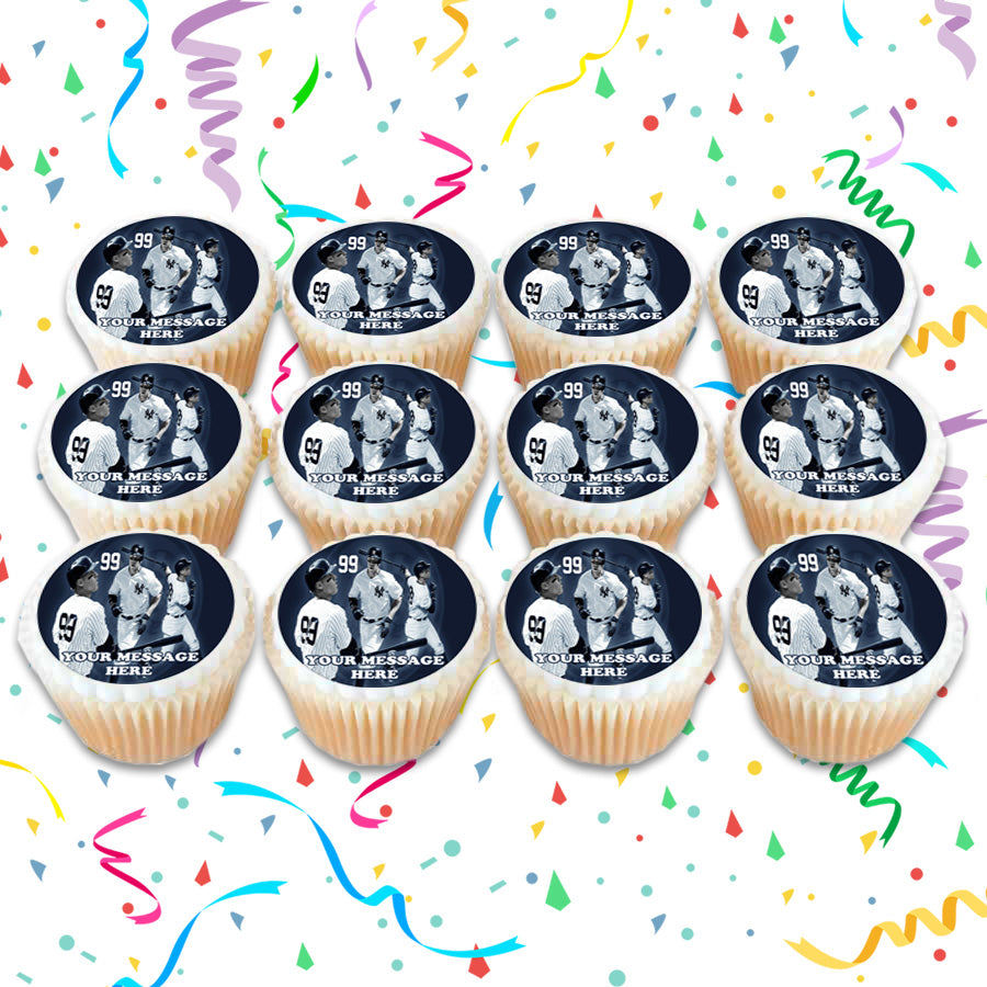 Aaron Judge Edible Cupcake Toppers (12 Images) Cake Image Icing Sugar ...