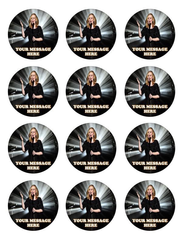 Adele Party Favors Supplies Decorations Stickers 12 Pcs - PartyCreationz