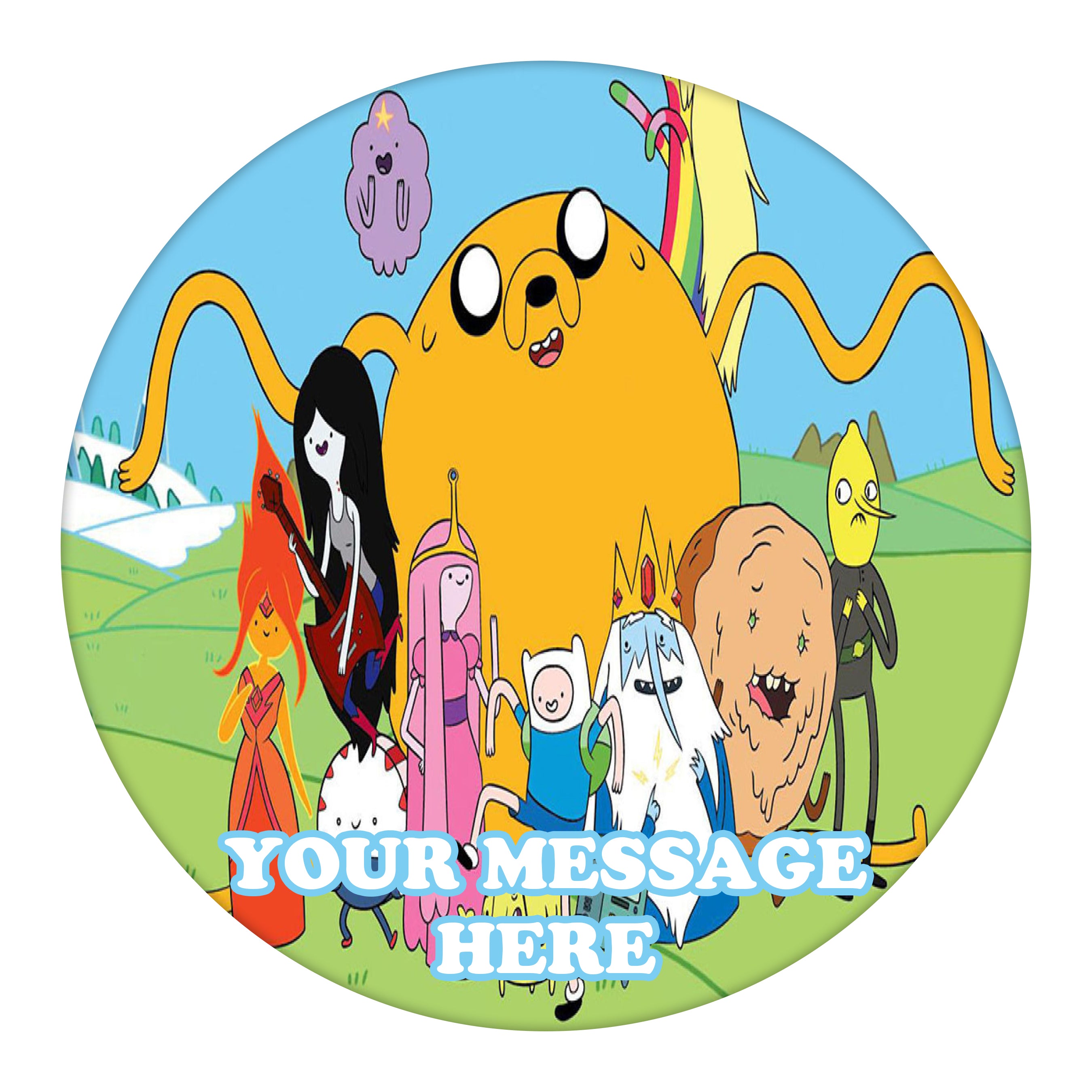 Adventure Time Edible Image Cake Topper Personalized Frosting Icing Sh ...