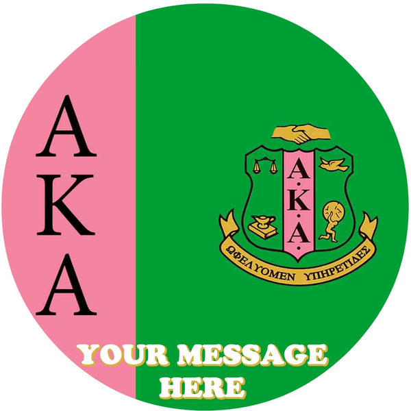 Alpha Kappa Alpha AKA Edible Image Cake Topper Personalized Frosting I ...
