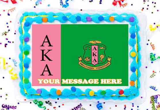 Alpha Kappa Alpha AKA Edible Cupcake Toppers (12 Images) Cake Image Ic ...
