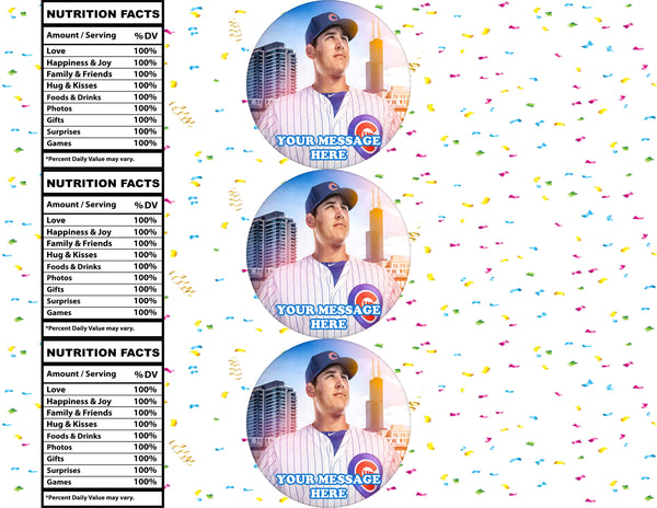 Anthony Rizzo Water Bottle Stickers 12 Pcs Labels Party Favors Supplie ...