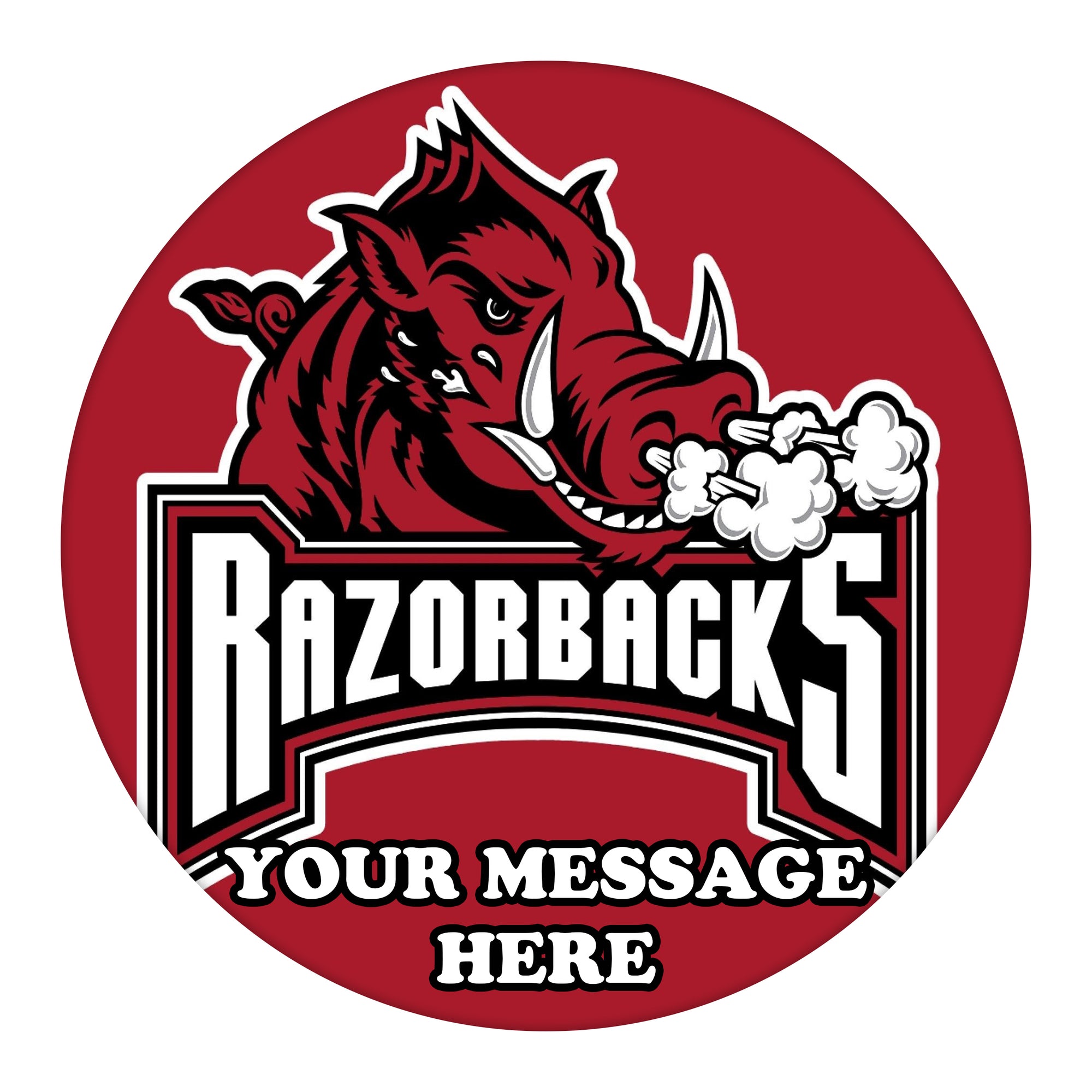 Arkansas Razorbacks Edible Image Cake Topper Personalized Birthday ...