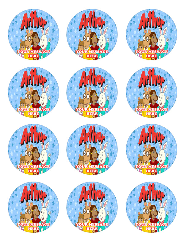 Arthur Party Favors Supplies Decorations Stickers 12 Pcs - PartyCreationz