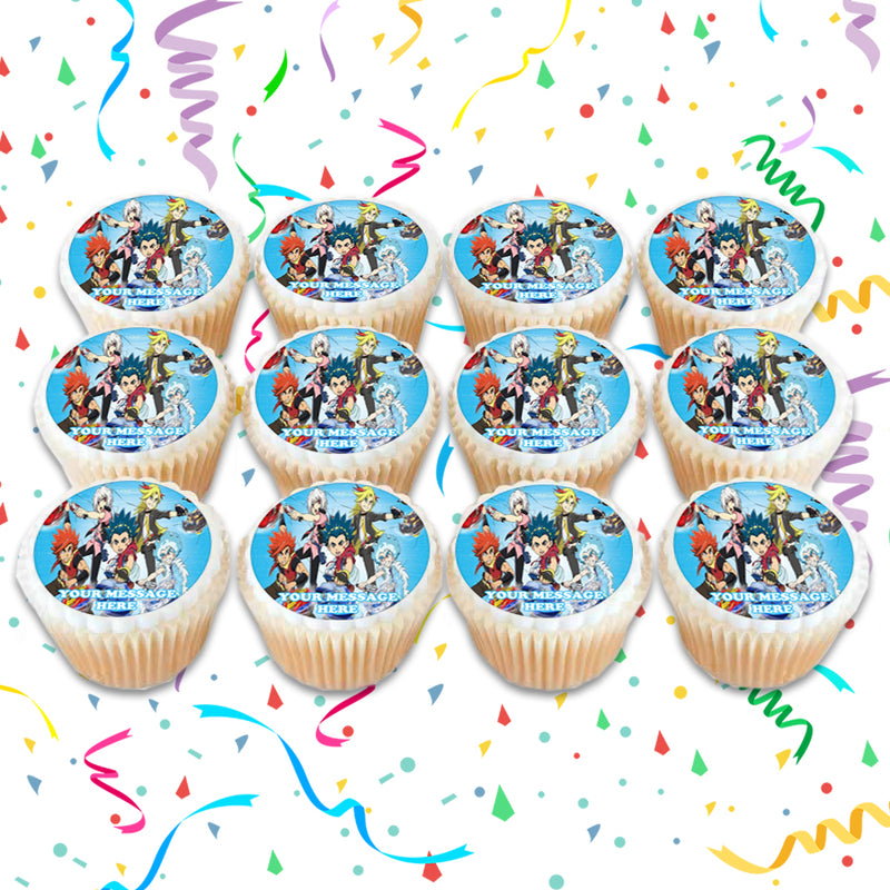 Beyblade Edible Cupcake Toppers (12 Images) Cake Image Icing Sugar She ...