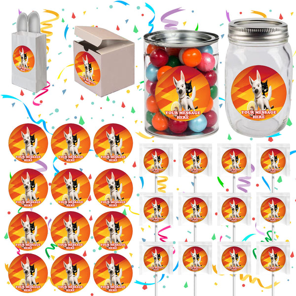 Bolt Party Favors Supplies Decorations Stickers 12 Pcs - PartyCreationz