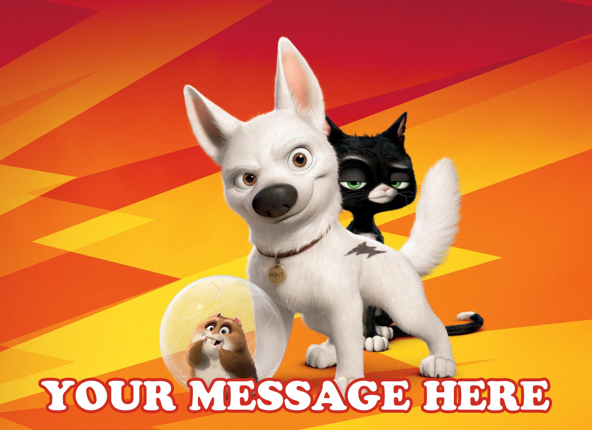 Bolt Edible Image Cake Topper Personalized Birthday Sheet Decoration C ...