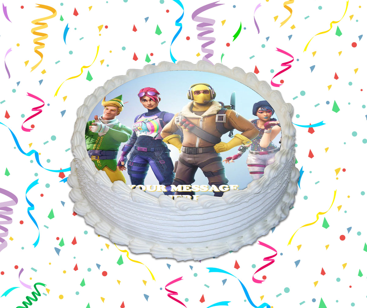 Fortnite Edible Image Cake Topper Personalized Birthday Sheet Custom F ...