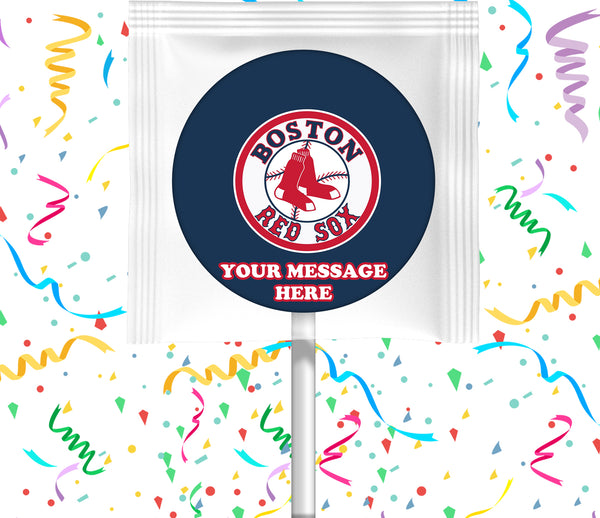 Boston Red Sox Lollipops Party Favors Personalized Suckers 12 Pcs ...