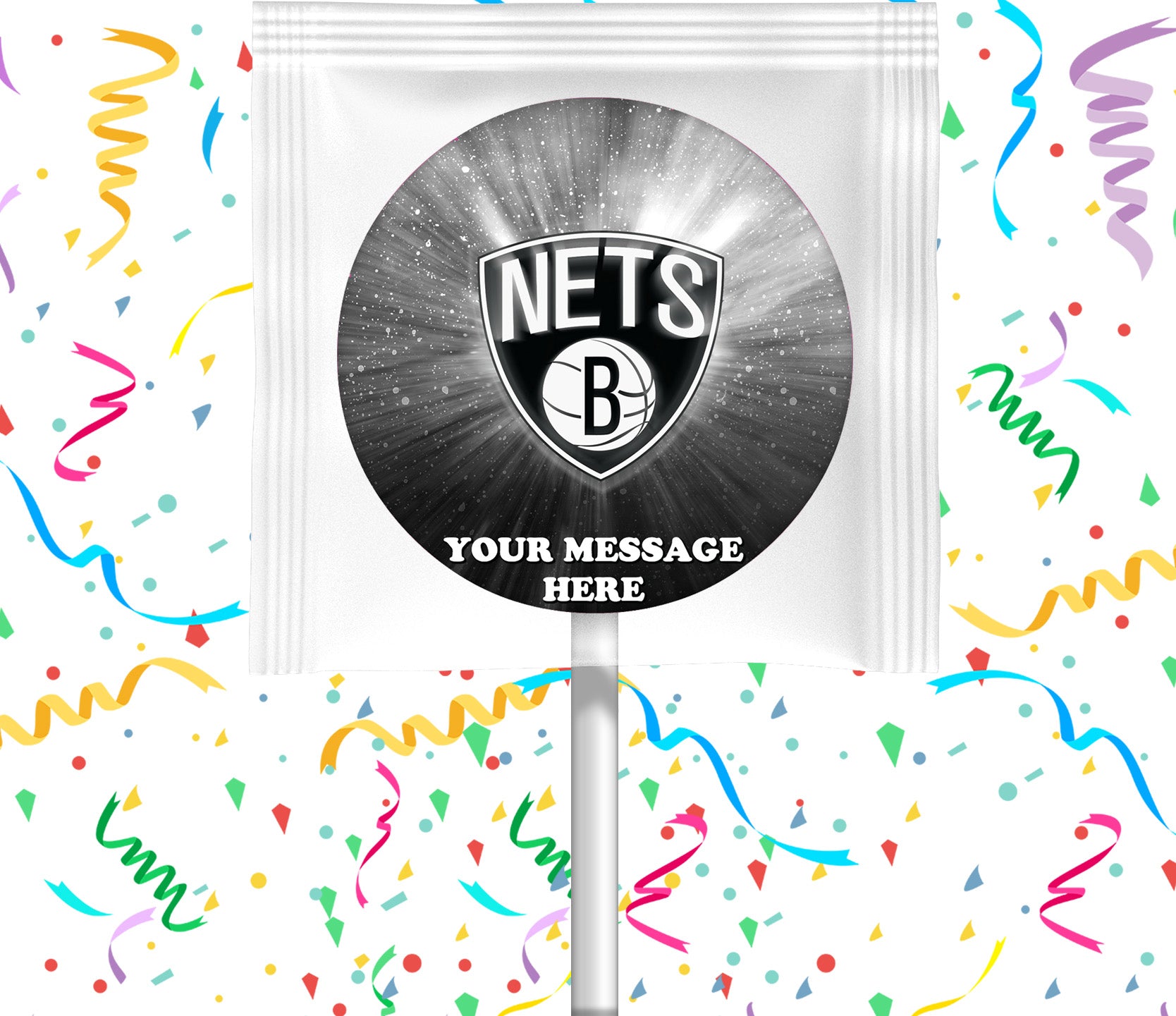 Brooklyn Nets Lollipops Party Favors Personalized Suckers 12 Pcs ...