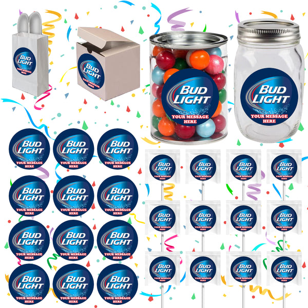 Bud Light Party Favors Supplies Decorations Stickers 12 Pcs ...