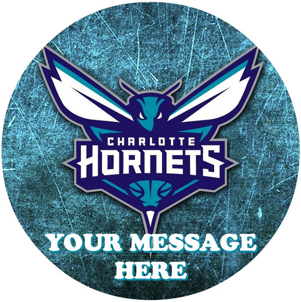 Charlotte Hornets Edible Image Cake Topper Personalized Birthday Sheet ...