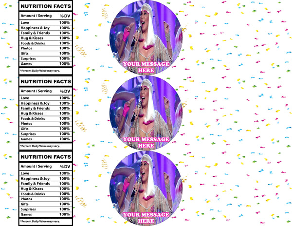 Cher Water Bottle Stickers 12 Pcs Labels Party Favors Supplies Decorat ...