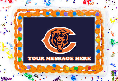 Chicago Bears Edible Image Cake Topper Personalized Birthday Sheet Dec ...