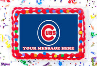 Chicago Cubs Edible Image Cake Topper Personalized Birthday Sheet Deco ...