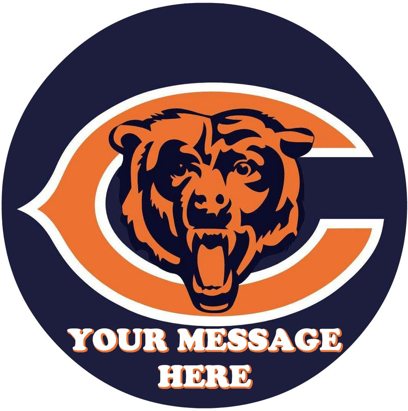 Chicago Bears Edible Image Cake Topper Personalized Birthday Sheet Cus ...