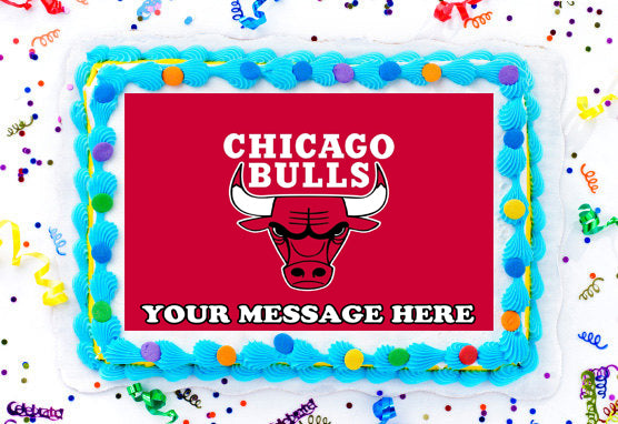 Chicago Bulls Edible Image Cake Topper Personalized Birthday Sheet Dec ...