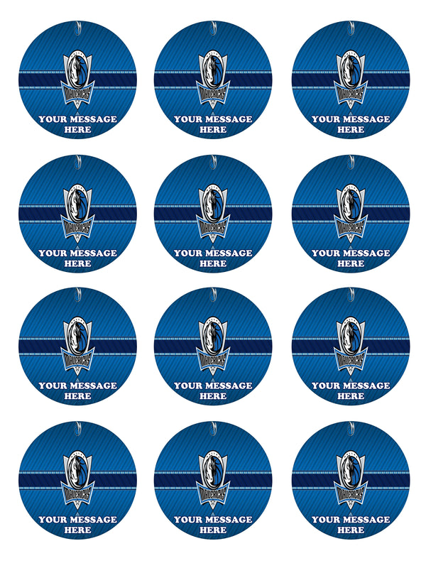 Dallas Mavericks Edible Cupcake Toppers (12 Images) Cake Image Icing S ...