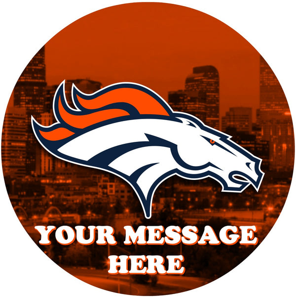 Denver Broncos Edible Image Cake Topper Personalized Birthday Sheet Cu ...
