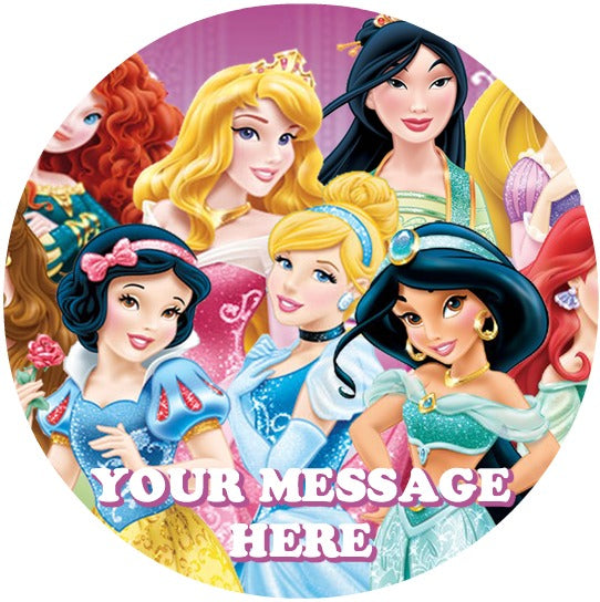 Disney Princess Edible Image Cake Topper Personalized Birthday Sheet C ...