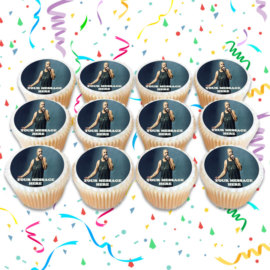 Drake Edible Cupcake Toppers (12 Images) Cake Image Icing Sugar Sheet ...
