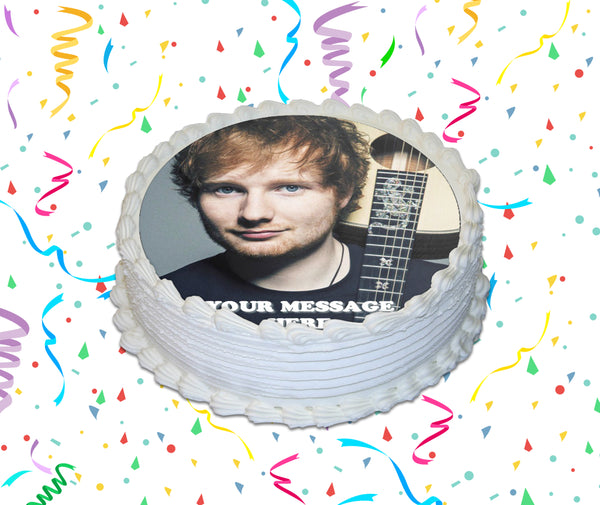 Ed Sheeran Edible Image Cake Topper Personalized Birthday Sheet Custom ...