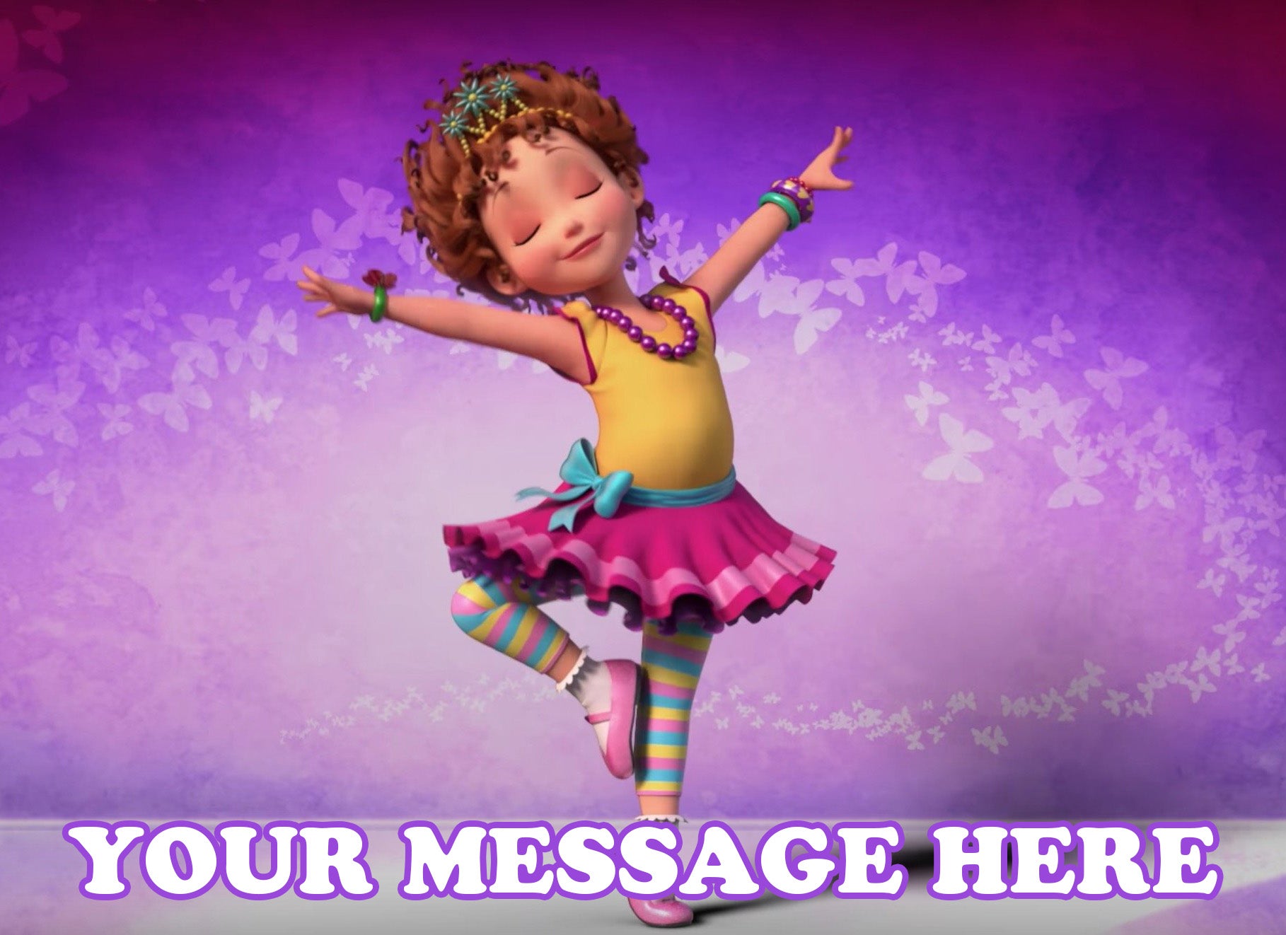 Fancy Nancy Edible Image Cake Topper Personalized Birthday Sheet Decor ...