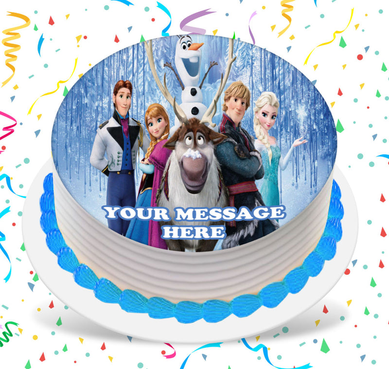 Frozen Edible Image Cake Topper Personalized Birthday Sheet Custom Fro ...