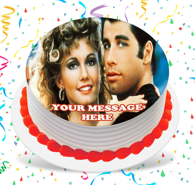 Grease Edible Image Cake Topper Personalized Birthday Sheet Custom Fro ...