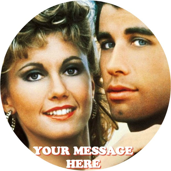 Grease Edible Image Cake Topper Personalized Birthday Sheet Custom Fro ...