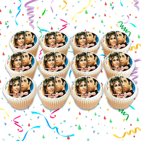 Grease Edible Cupcake Toppers (12 Images) Cake Image Icing Sugar Sheet ...