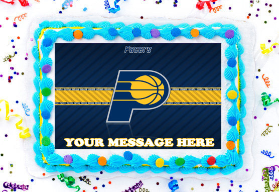 Indiana Pacers Edible Image Cake Topper Personalized Birthday Sheet De ...