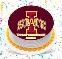 Iowa State University Edible Image Cake Topper Personalized Birthday S ...