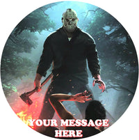 Jason Voorhees Edible Image Cake Topper Personalized Birthday Sheet Cu ...