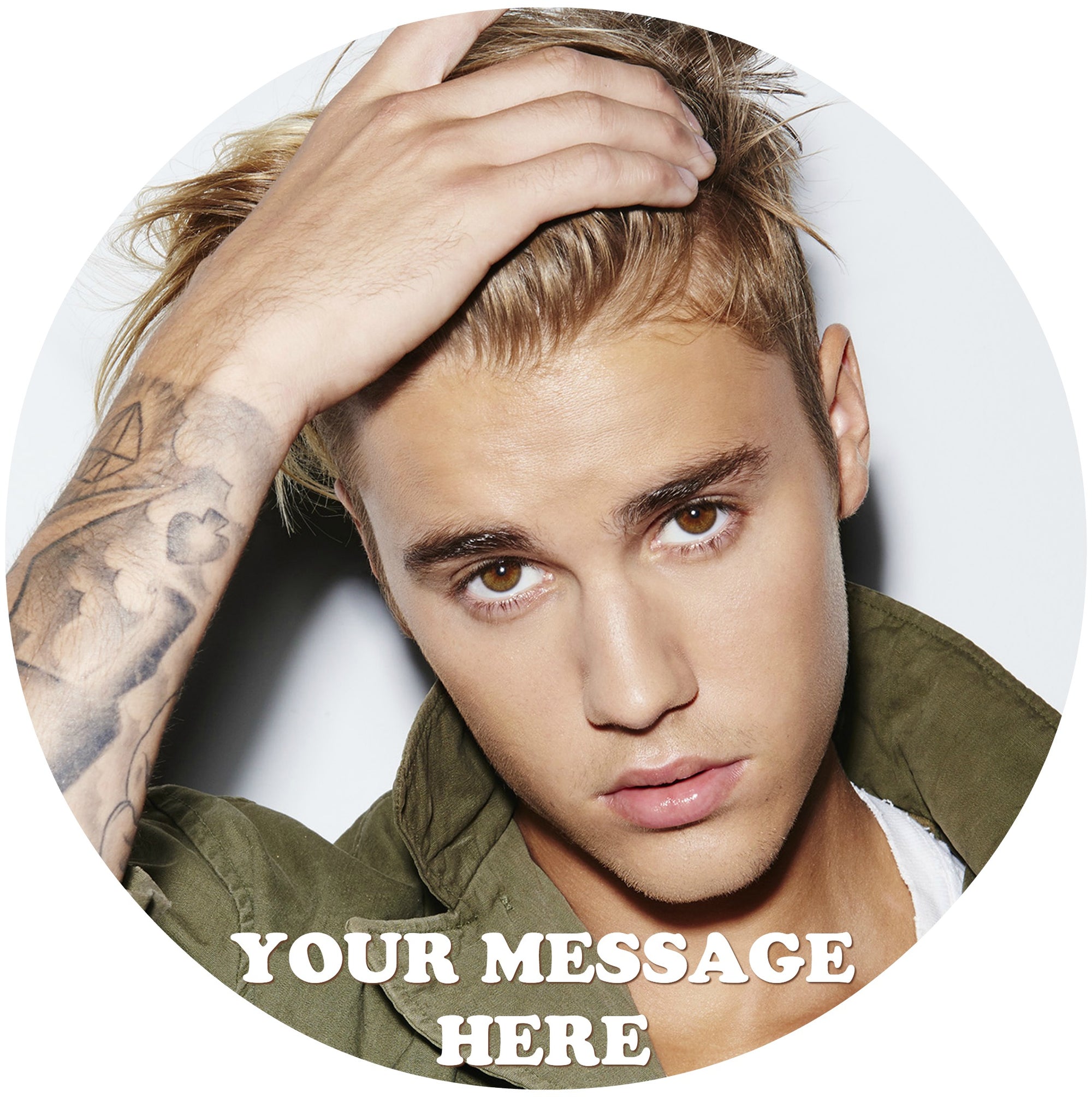 Justin Bieber Edible Image Cake Topper Personalized Birthday Sheet Cus ...