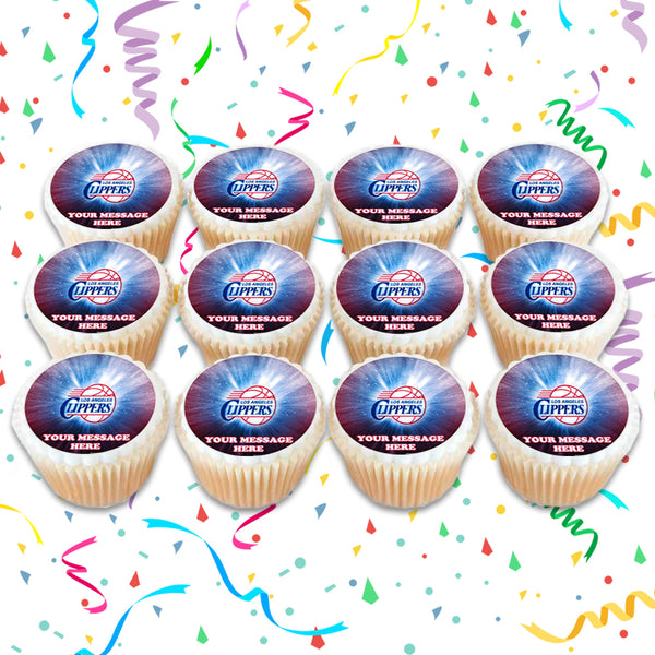 LA Clippers Edible Cupcake Toppers (12 Images) Cake Image Icing Sugar ...
