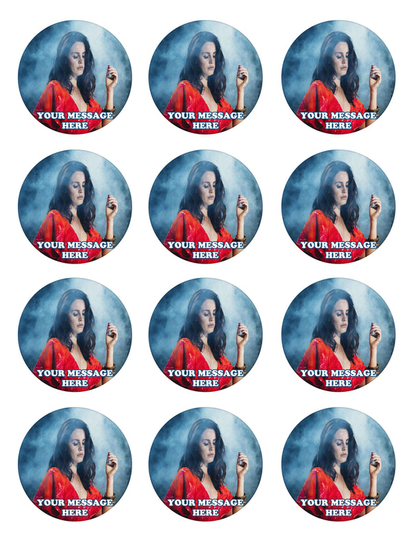 Lana Del Rey Edible Cupcake Toppers (12 Images) Cake Image Icing Sugar ...