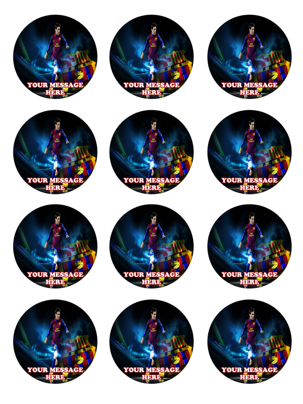 Lionel Messi Edible Cupcake Toppers (12 Images) Cake Image Icing Sugar ...