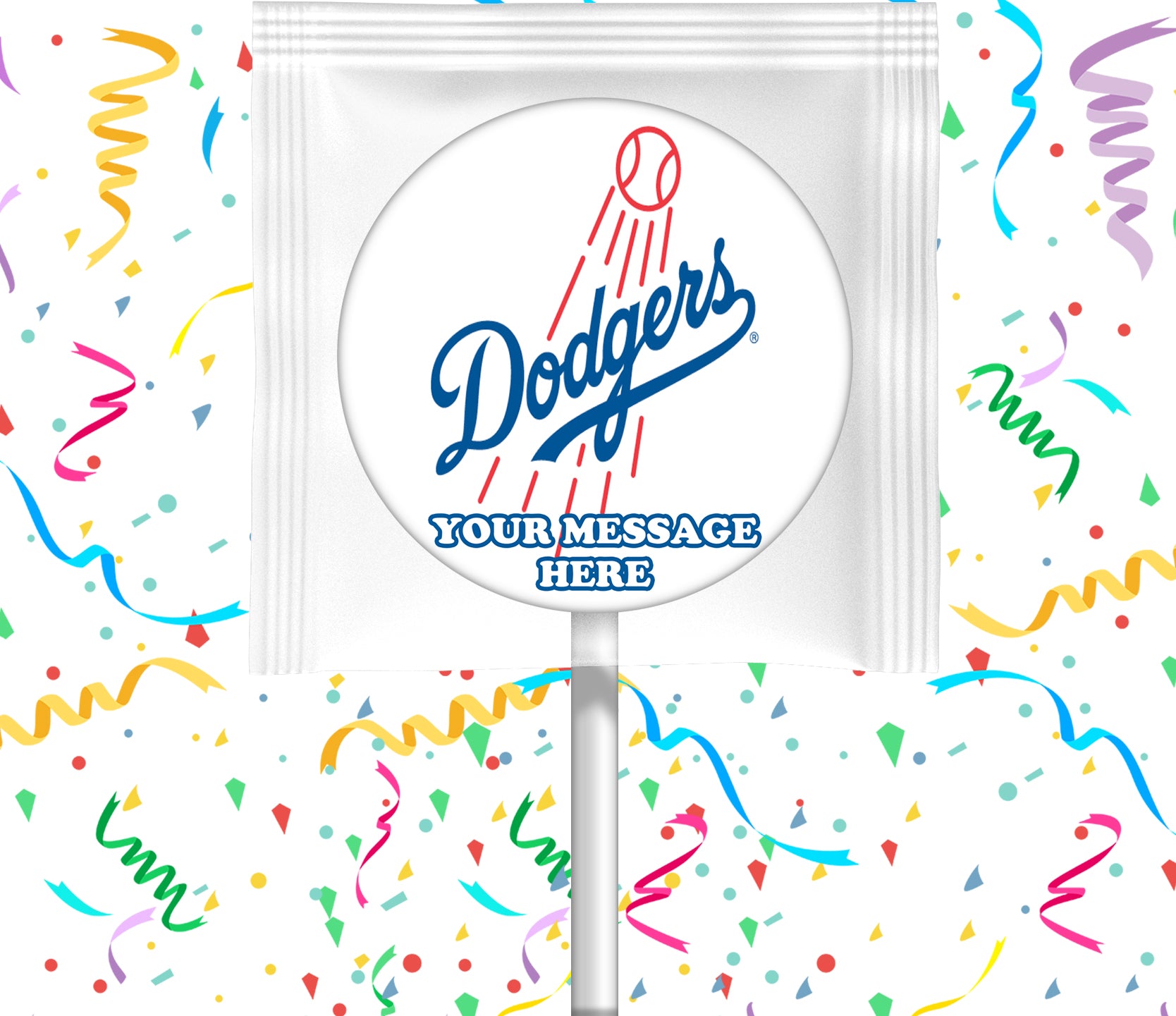 Los Angeles Dodgers Lollipops Party Favors Personalized Suckers 12 Pcs ...