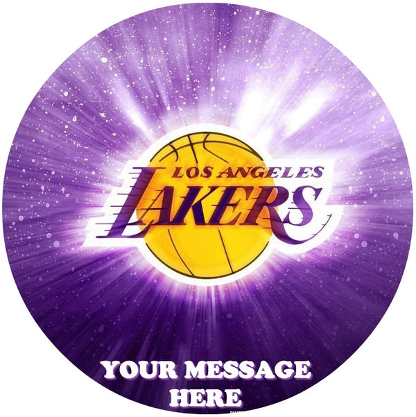 Los Angeles Lakers Edible Image Cake Topper Personalized Birthday Shee ...