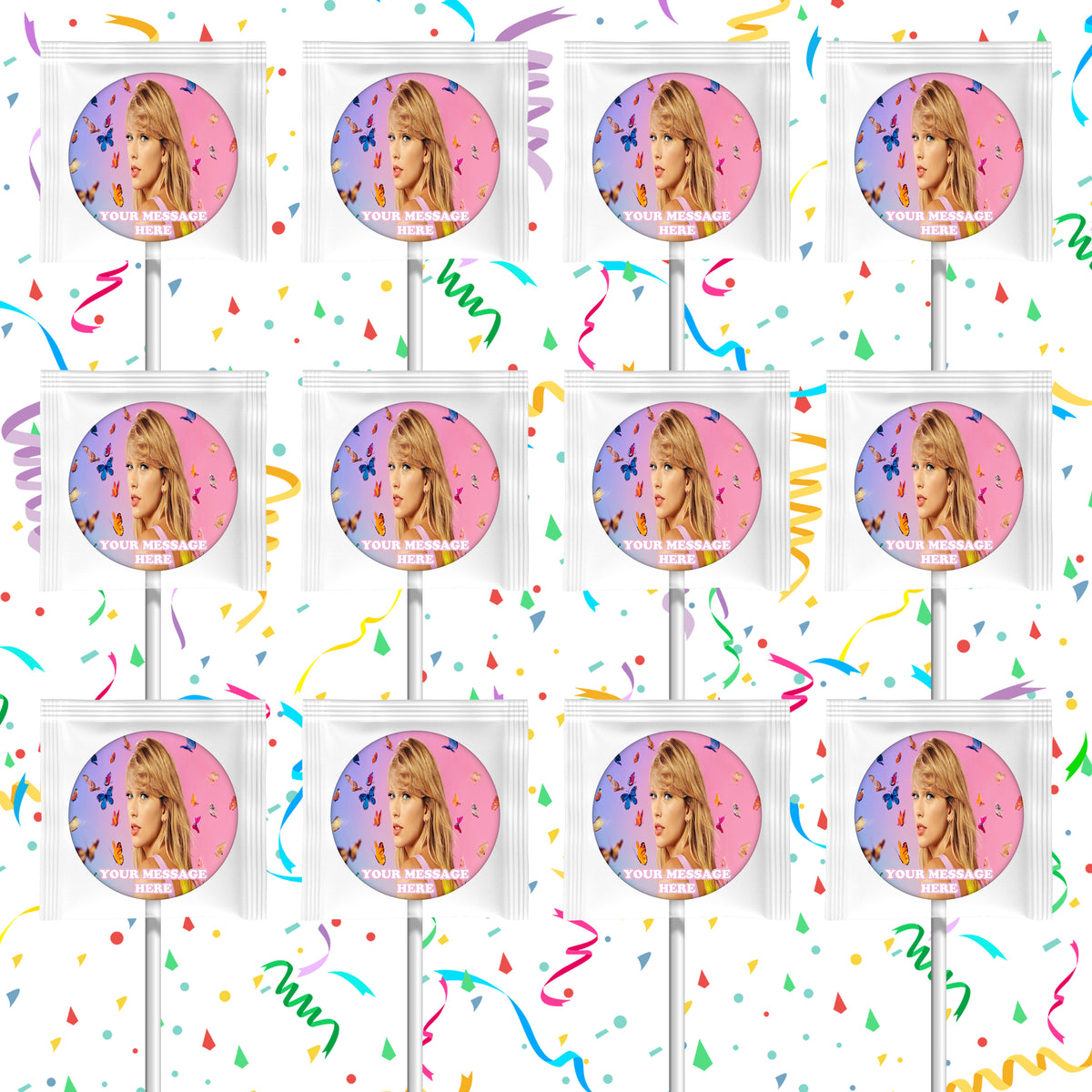 Taylor Swift Lollipops Party Favors Personalized Suckers 12 Pcs ...