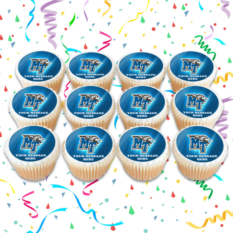 Middle Tennessee State University Edible Cupcake Toppers (12 Images) C ...