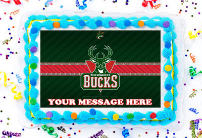Milwaukee Bucks Edible Image Cake Topper Personalized Birthday Sheet D ...
