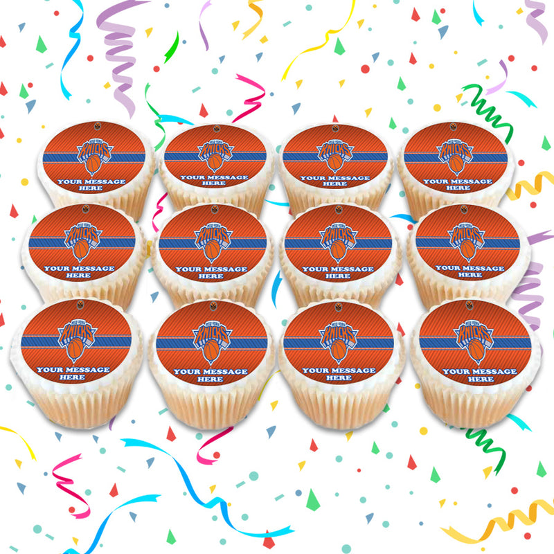 New York Knicks Edible Cupcake Toppers (12 Images) Cake Image Icing Su ...