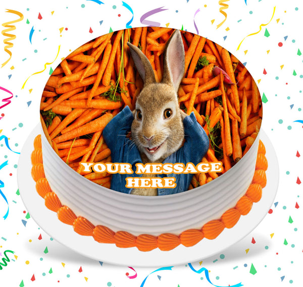 Peter Rabbit Edible Image Cake Topper Personalized Birthday Sheet Cust ...