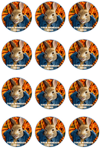 Peter Rabbit Edible Cupcake Toppers (12 Images) Cake Image Icing Sugar ...