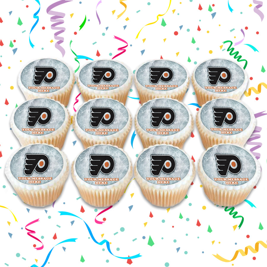 Philadelphia Flyers Edible Cupcake Toppers (12 Images) Cake Image Icin ...